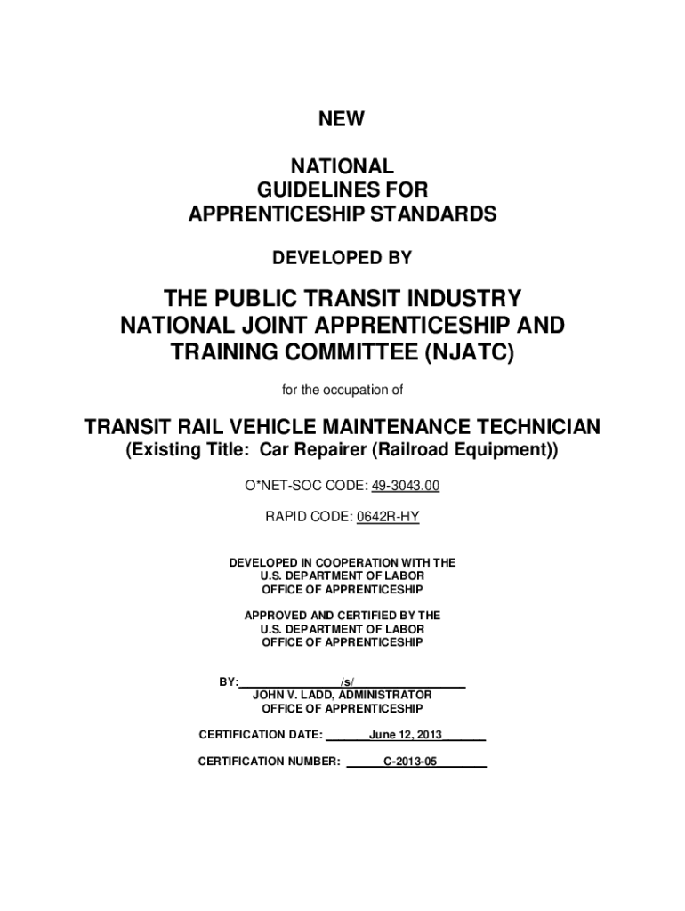 Fillable Online www.dol.govsitesdolgovNEW NATIONAL GUIDELINES FOR ...