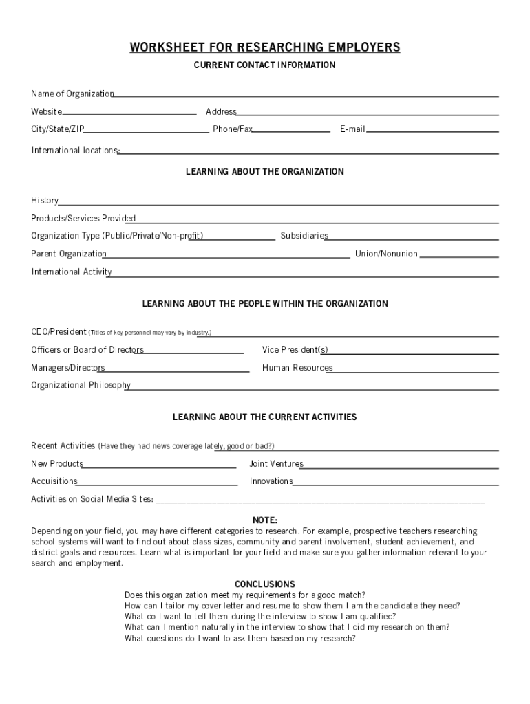 Fillable Online www.coursehero.comOrganization-WorksheetdocxOrganization Worksheet.docx ...