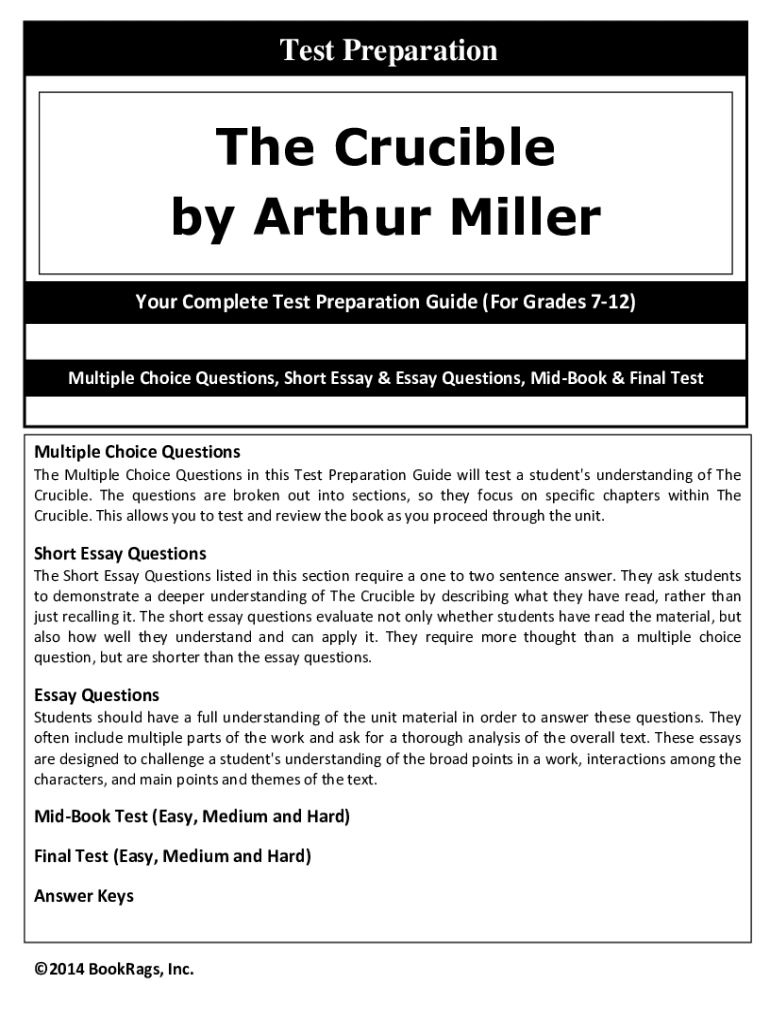 Fillable Online www.coursehero.comfile159061021The-Crucible-Test ...