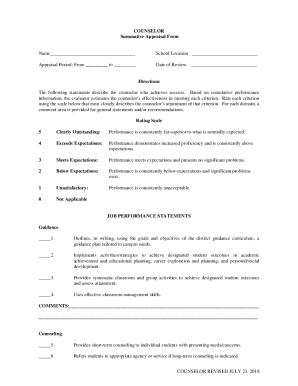 Fillable Online Performance Appraisal Forms (With Template and Sample)9 ...