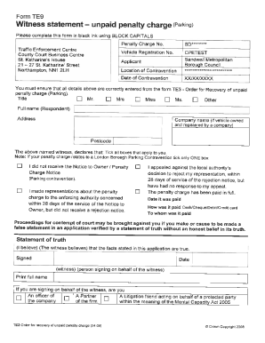 Fillable Online tro trafficpenaltytribunal gov tro ...