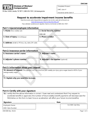 Fillable Online www.pdffiller.com572741536--Draft-DWC-Form-045Fillable ...