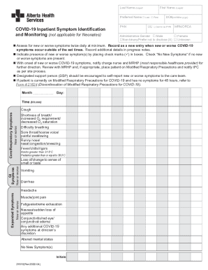 Fillable Online COVID-19 Inpatient Symptom Identification and ...