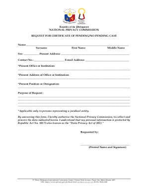 Fillable Online www.privacy.gov.phwp-contentuploadsRepublic of the Philippines NATIONAL PRIVACY ...