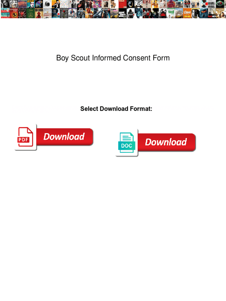 Boy Scout Informed Consent Form - Fill Out, Sign & Share Online | pdfFiller