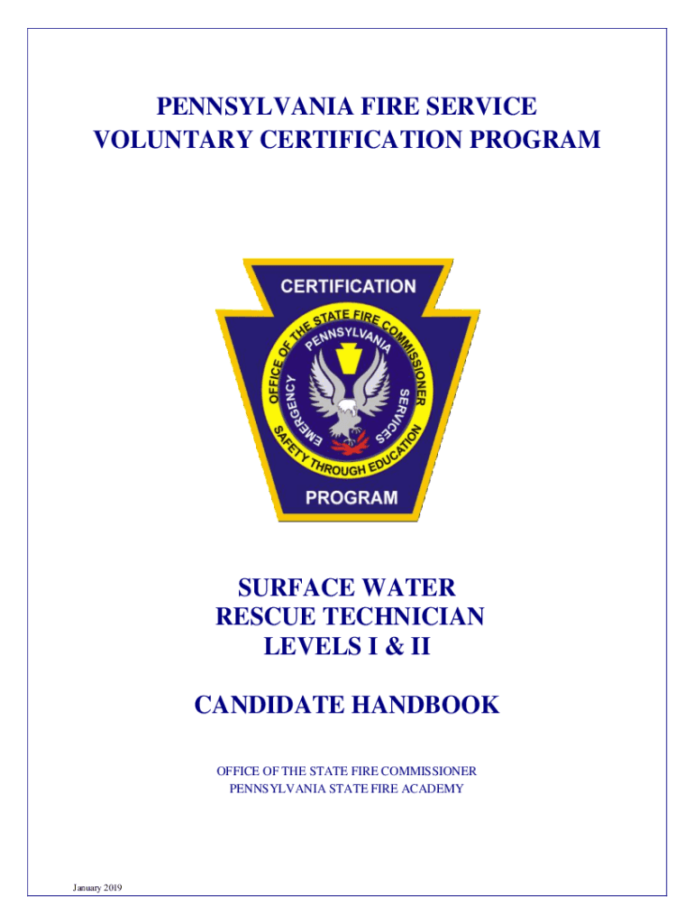 Fillable Online www.osfc.pa.govState Fire AcademyCertificationVoluntary ...