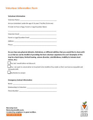 Fillable Online Volunteer Release and Waiver of Liability Form TemplateVolunteer Release and ...