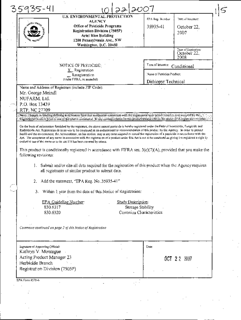 Fillable Online www.epa.govpesticide-registrationcompletingCompleting ...