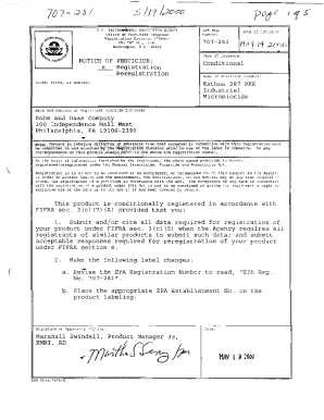 Fillable Online U.S. EPA, Pesticide Product Label, KATHON 287 PXE, 05 ...