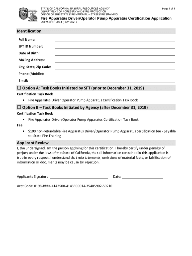 Fillable Online osfm fire ca osfm.fire.ca.govdivisionsstate-fire ...