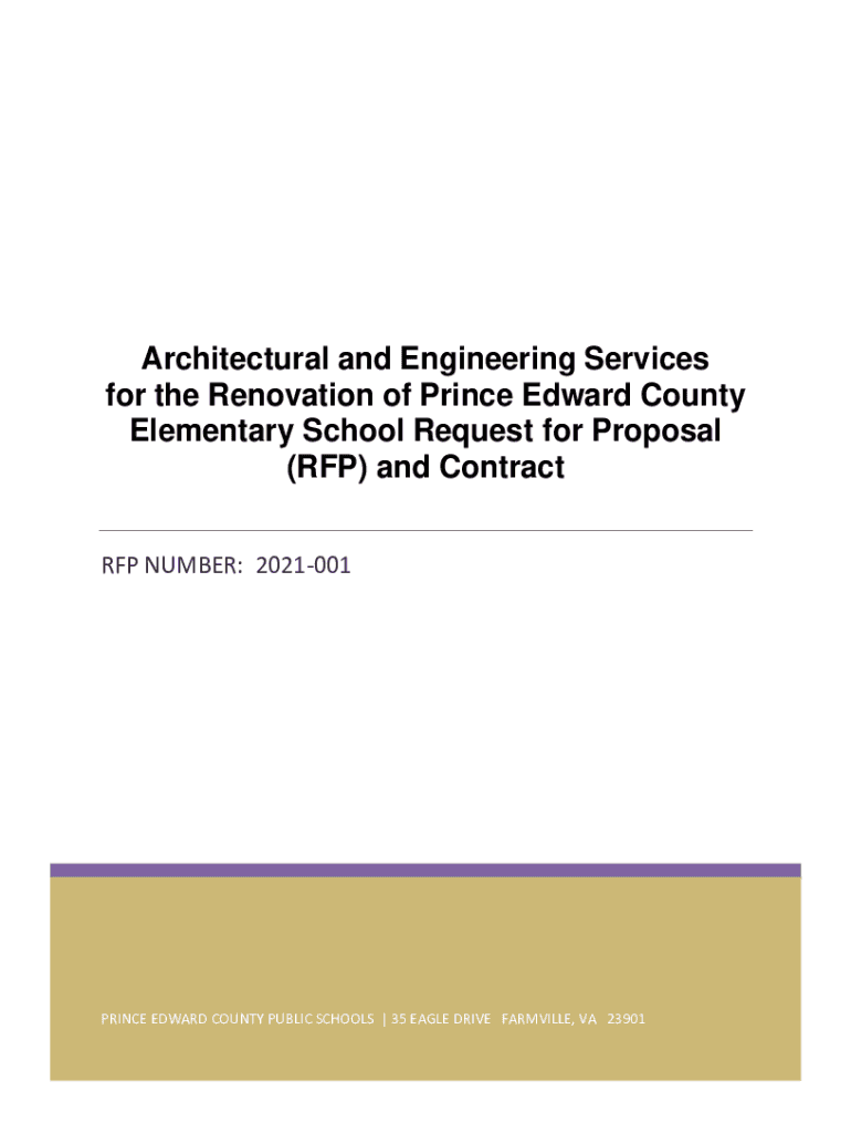 Fillable Online RFP for Architectural-Engineering Services - New Middle ...