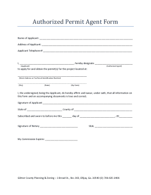 Fillable Online gilmercounty-ga.gov wp-content uploadsAuthorized Permit ...