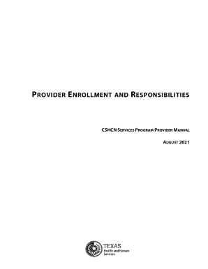 Fillable Online www.tmhp.com02ProviderEnrollCSHCN SERVICES PROGRAM ...