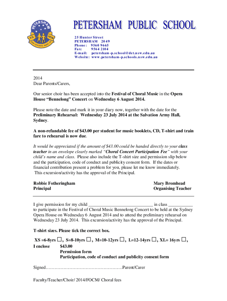 Fillable Online petersham-p.schools.nsw.gov.aucontentdamPETERSHAM ...