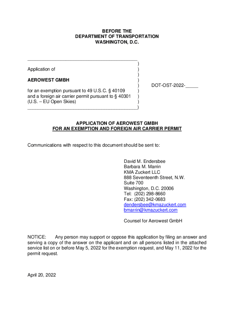 Fillable Online downloads.regulations.govDOT-OST-2022/0044/0001BEFORE ...