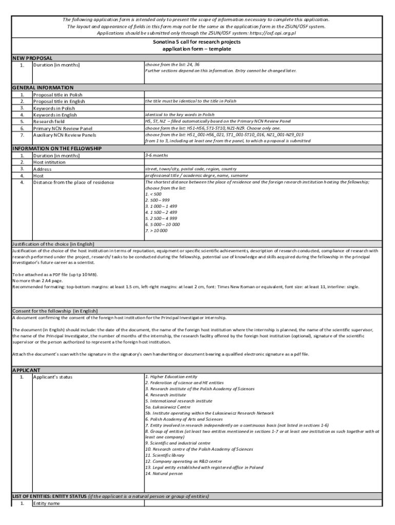 Fillable Online The following application form is intended only to ...