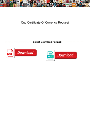 Fillable Online Cgu Certificate Of Currency Request. Cgu Certificate Of ...