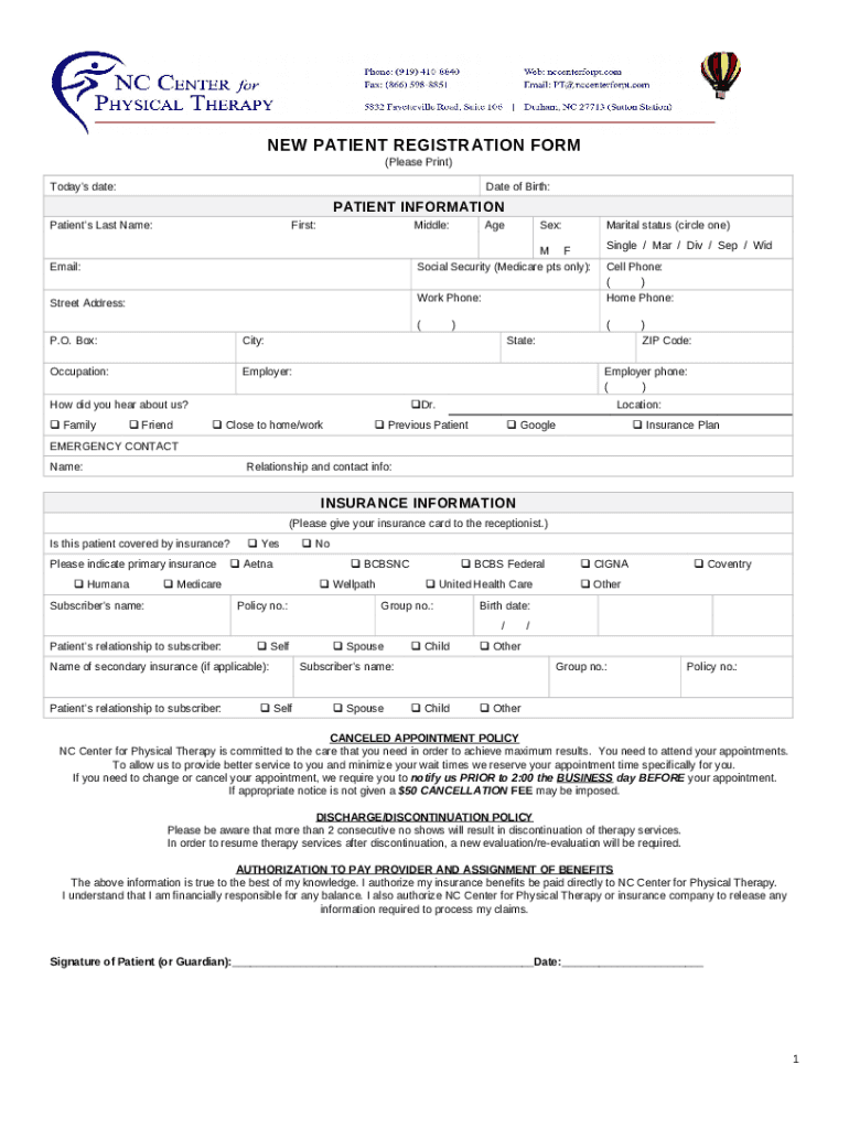Patient Registration - THE CHRIST HOSPITAL PHYSICIANS Doc Template ...