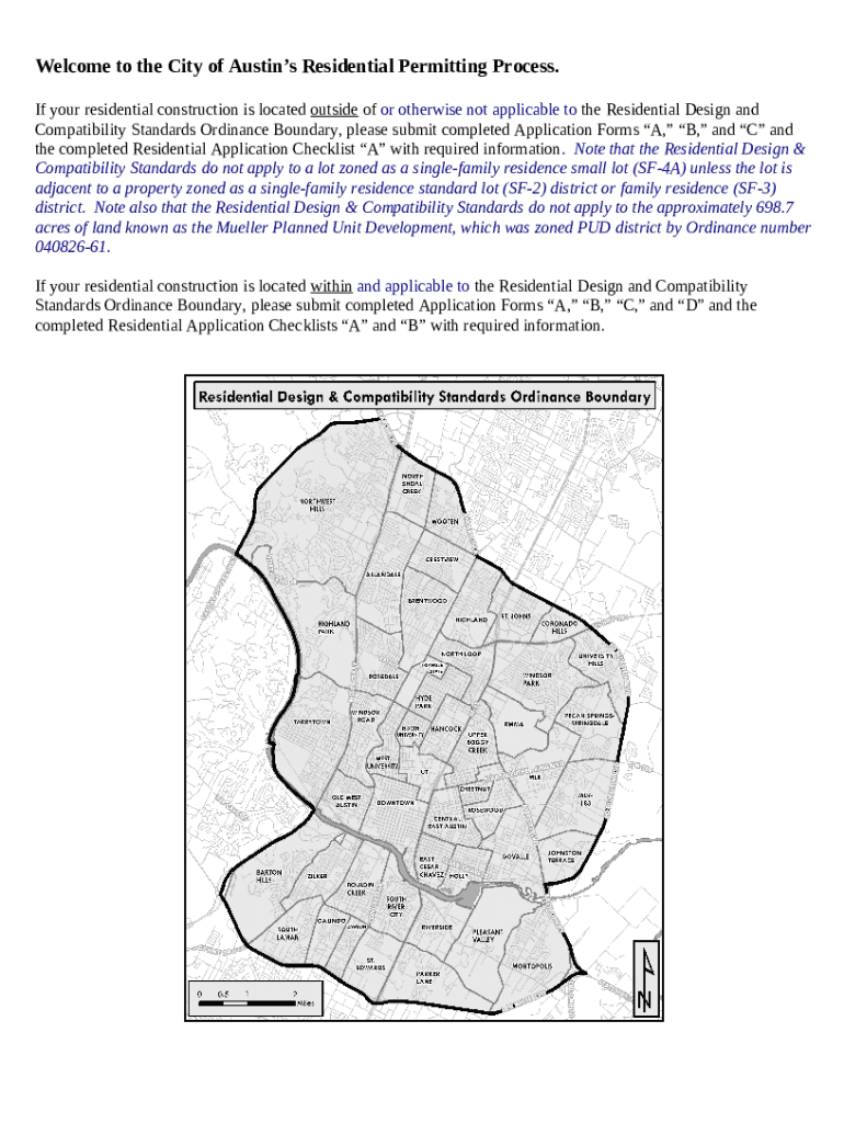 WELCOME TO THE CITY OF AUSTIN RESIDENTIAL PERMITTING PROCESS Doc ...