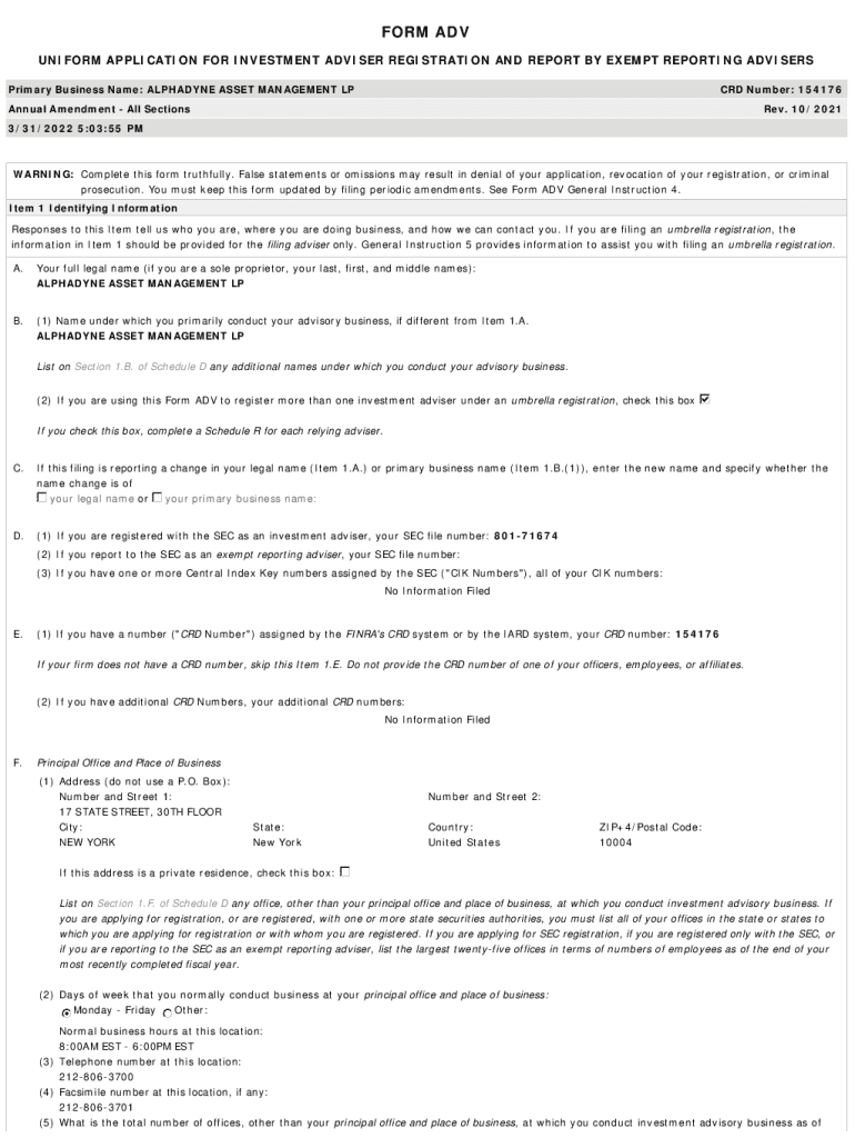 Fillable Online Primary Business Name: ALPHADYNE ASSET MANAGEMENT LP ...