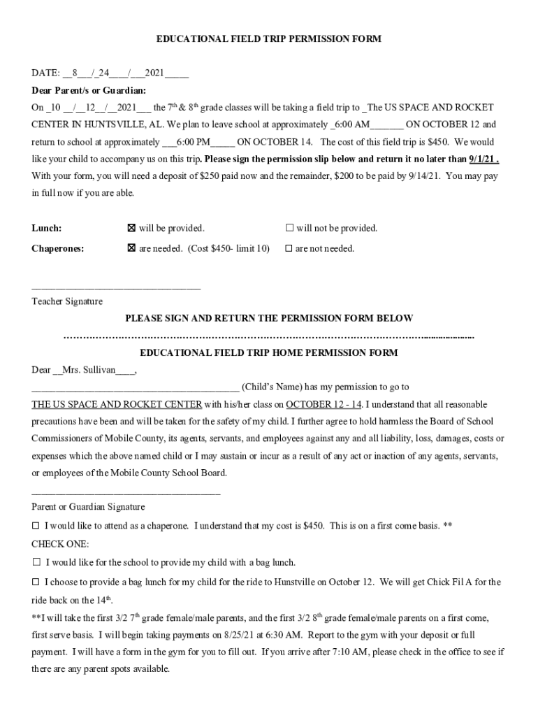 Fillable Online www.jotform.comfield-trip-permission-formField Trip Permission Form ...