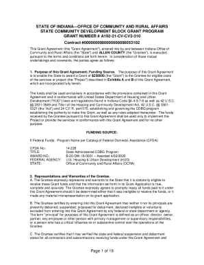 Fillable Online www.in.govocracdbgOCRA: Community Development Block ...