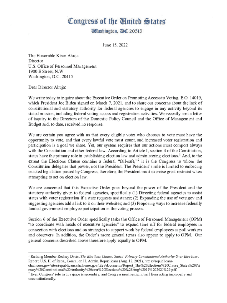 Fillable Online The Honorable Thomas J. Vilsack Secretary U.S ...