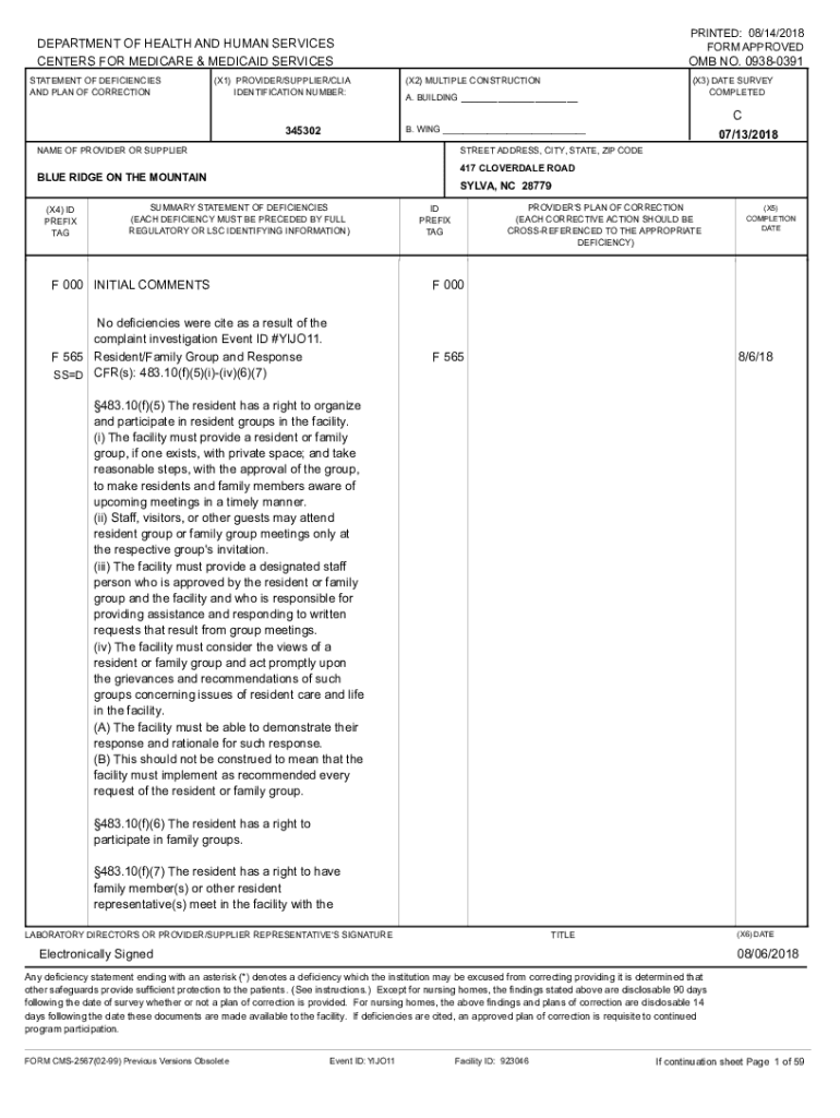 Fillable Online NC DHSR: Licensed FacilitiesDivision of Health Service ...