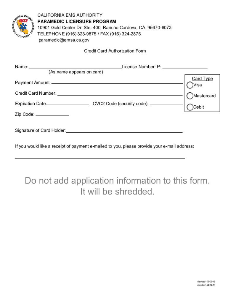 Fillable Online emsa ca emsa.ca.govEMSAEmergency Medical Services ...