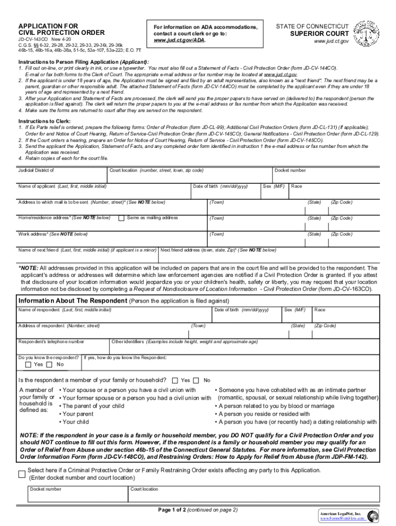 Fillable Online www.civillawselfhelpcenter.orgformsprotectionProtection ...