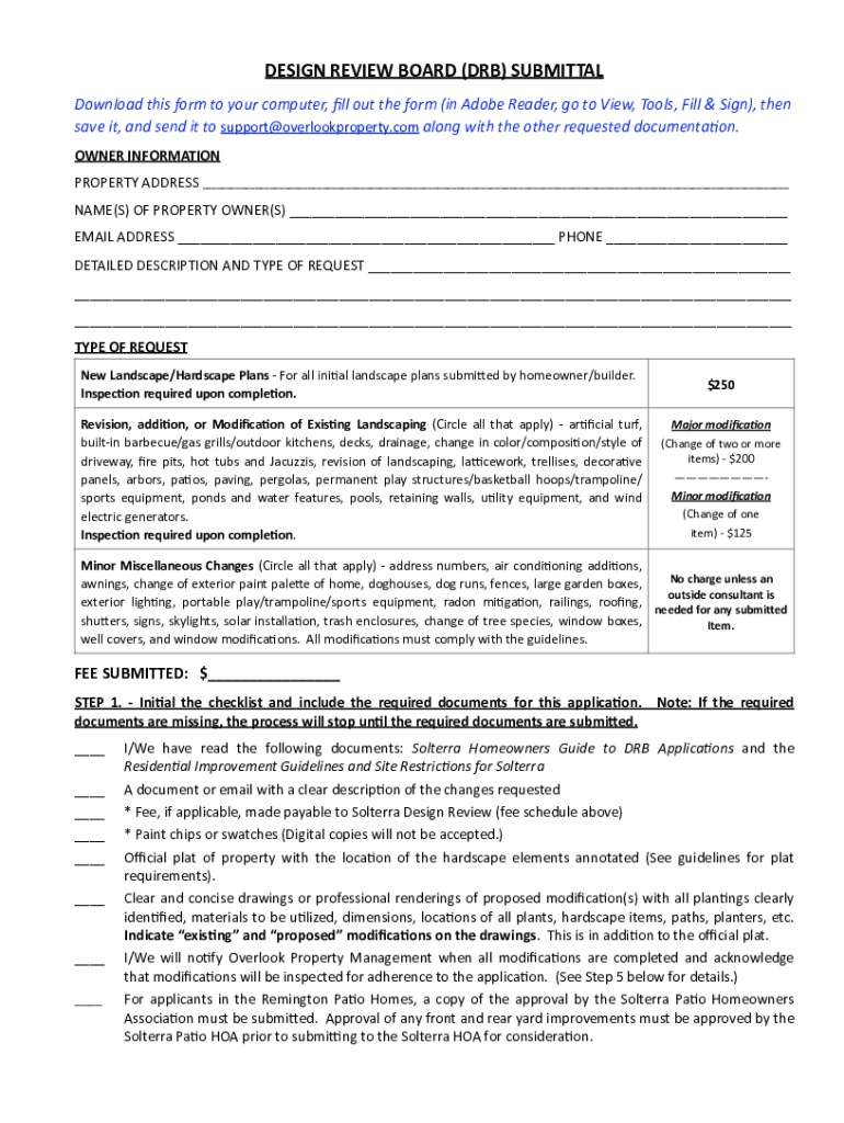 Fillable Online gelbergsigns.comTownOfRestonGelberg-Reston-DRBAppDESIGN ...