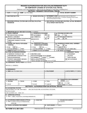 Fillable Online www.esd.whs.milPortals54DD Form 1614, Request ...