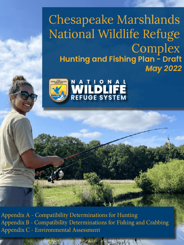Fillable Online Chesapeake Marshlands Hunting and Fishing Plan. Hunting ...
