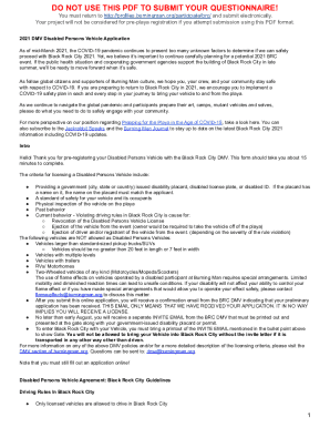 Fillable Online 2021 DMV Disabled Persons Vehicle Sample Fax Email ...