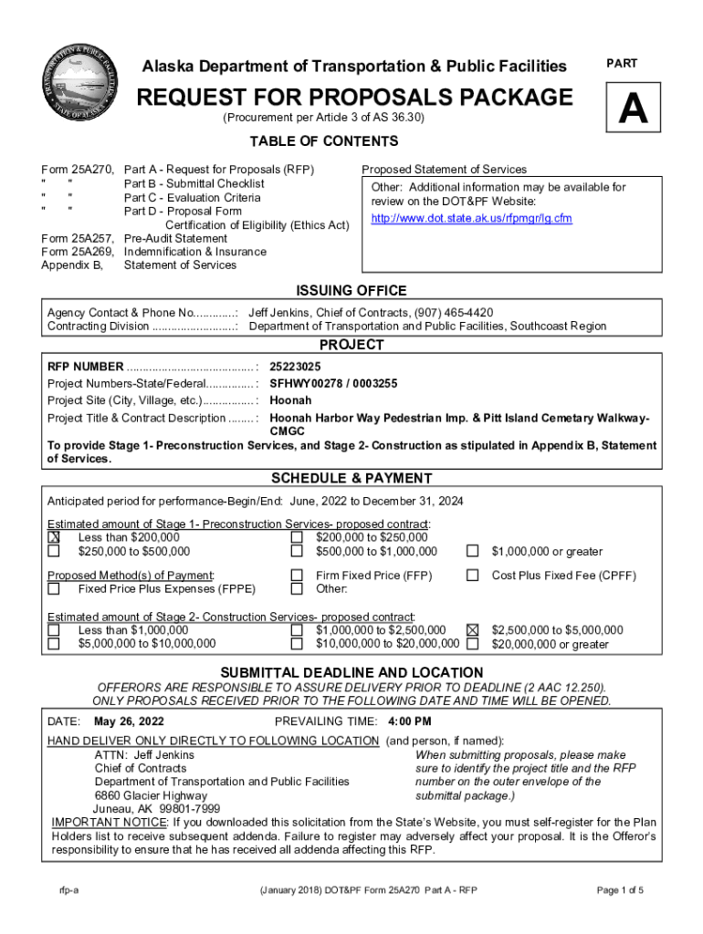 Fillable Online dot alaska dot.alaska.gov rfpdocs 25223025Alaska Department of Transportation ...