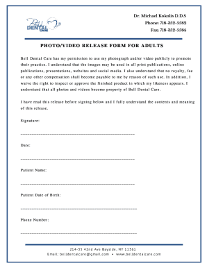 Fillable Online Free Video Release Form - PDF Word eForms Fax Email ...