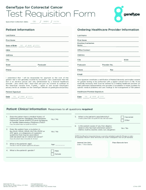 Fillable Online Colorectal Screening Recommendations - Cancer Care ...