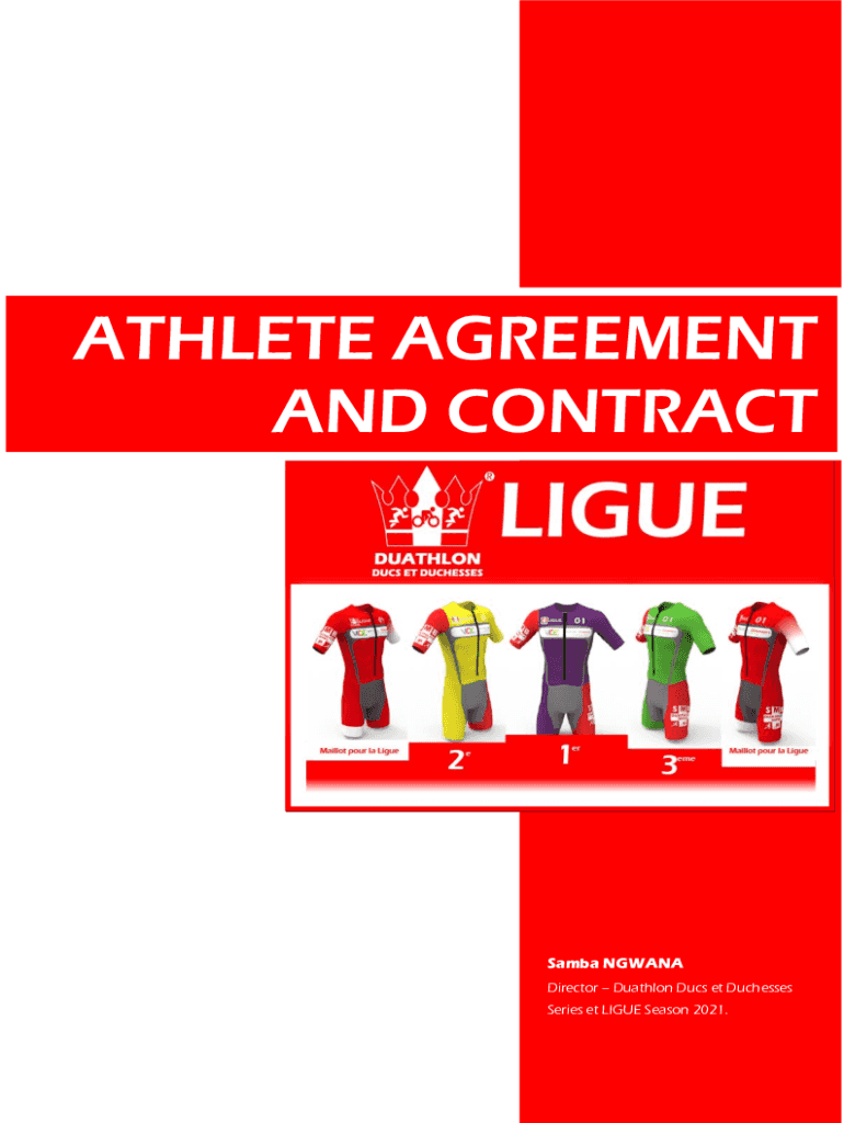 Fillable Online ATHLETE AGREEMENT AND CONTRACT Fax Email Print - pdfFiller