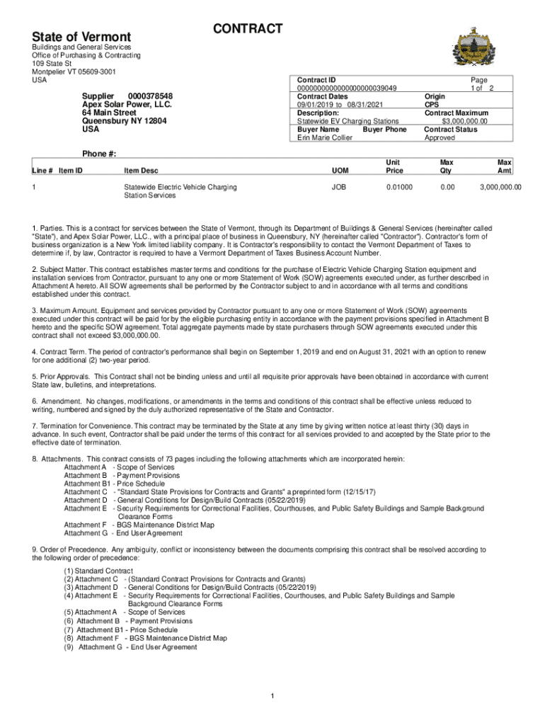 Fillable Online bgs vermont www.pdffiller.com475279689--Vendor-ID-0000373456-Fillable Online bgs ...