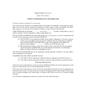 Fillable Online FORM 16 (RULE 21 (11) ). Supreme Court Rules, Form 16 ...