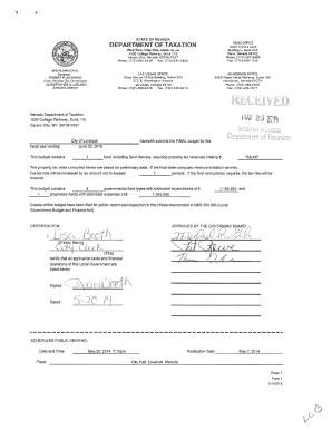 Fillable Online tax.nv.govuploadedFilestaxnvgovSTATE OF NEVADA ...