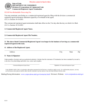 Fillable Online corporations utah corporations.utah.govregistration ...