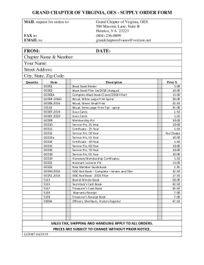 Fillable Online easternstar-virginia.orgGCF001GRAND CHAPTER OF VIRGINIA ...