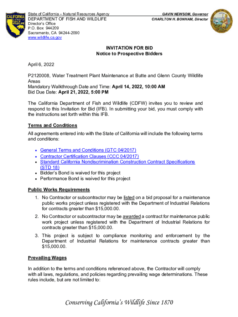 Fillable Online P2120008 IFB Template.docx Fax Email Print - pdfFiller