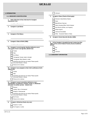 Fillable Online Caregiver Assessment Tool Form Fax Email Print - pdfFiller
