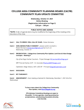 Fillable Online COLLEGE AREA COMMUNITY PLANNING BOARD (CACPB ... Fax ...