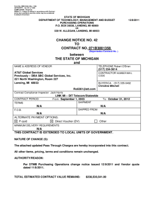 Fillable Online Contract Notice Template - Michigan - US Legal Forms ...