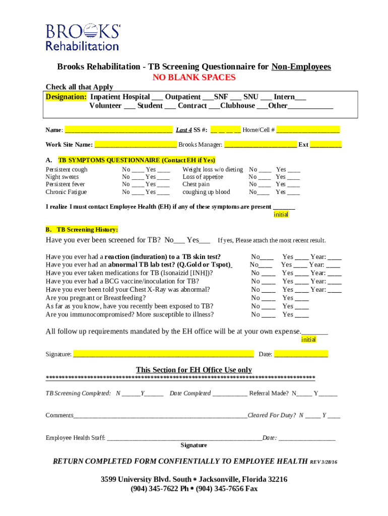 surveysparrow.comtb-screening-questionnaireTB Screening Questionnaire ...
