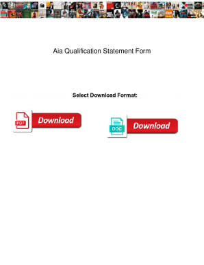 Fillable Online Aia Qualification Statement Form. Aia Qualification ...