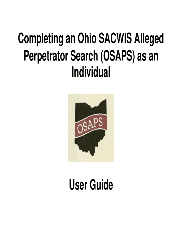 Fillable Online jfs.ohio.govocfchildprotectiveservicesOHIO'S SACWIS ...